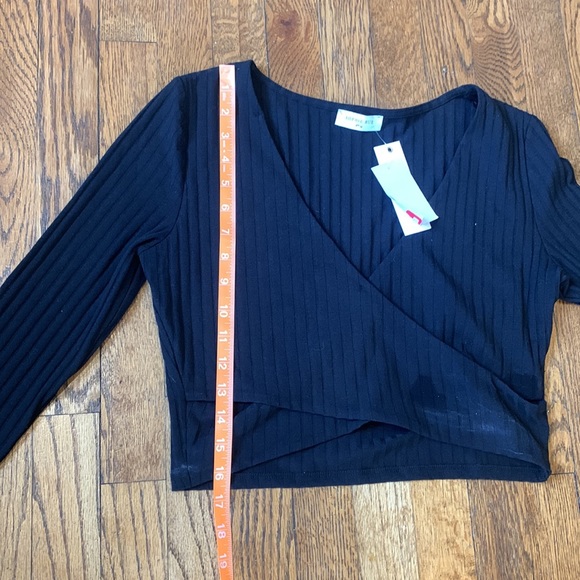 Sophie Rue | Tops | Nwt Sophie Rue Ribbed Surplice Neck Crop Top In ...